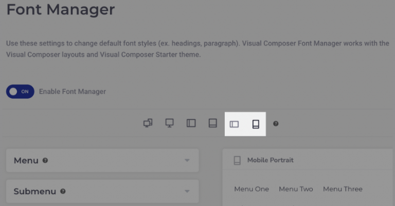 How to change the font size on mobile devices? - Visual Composer Help Center